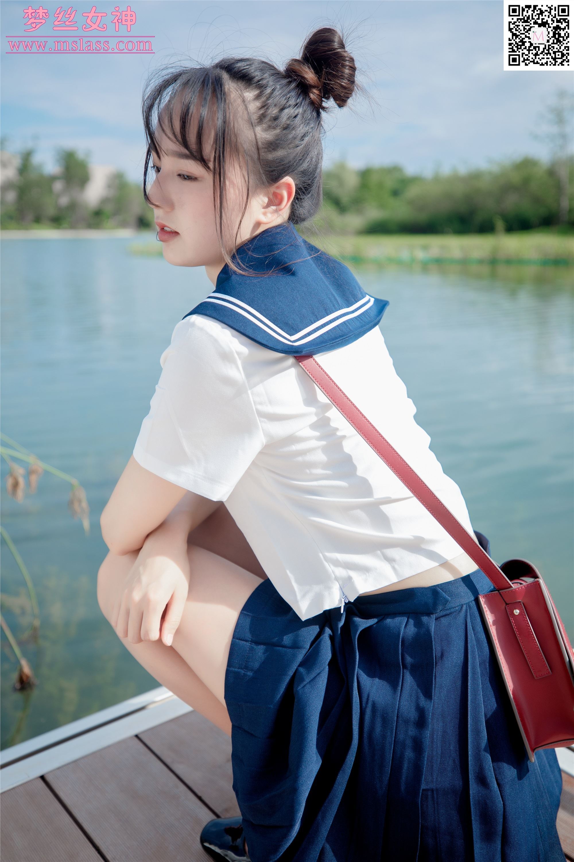 【MSLASS 夢絲女神】 玥玥 JK小女神 [63P] - 貼圖 - 絲襪美腿 - R18成人站-流量密碼