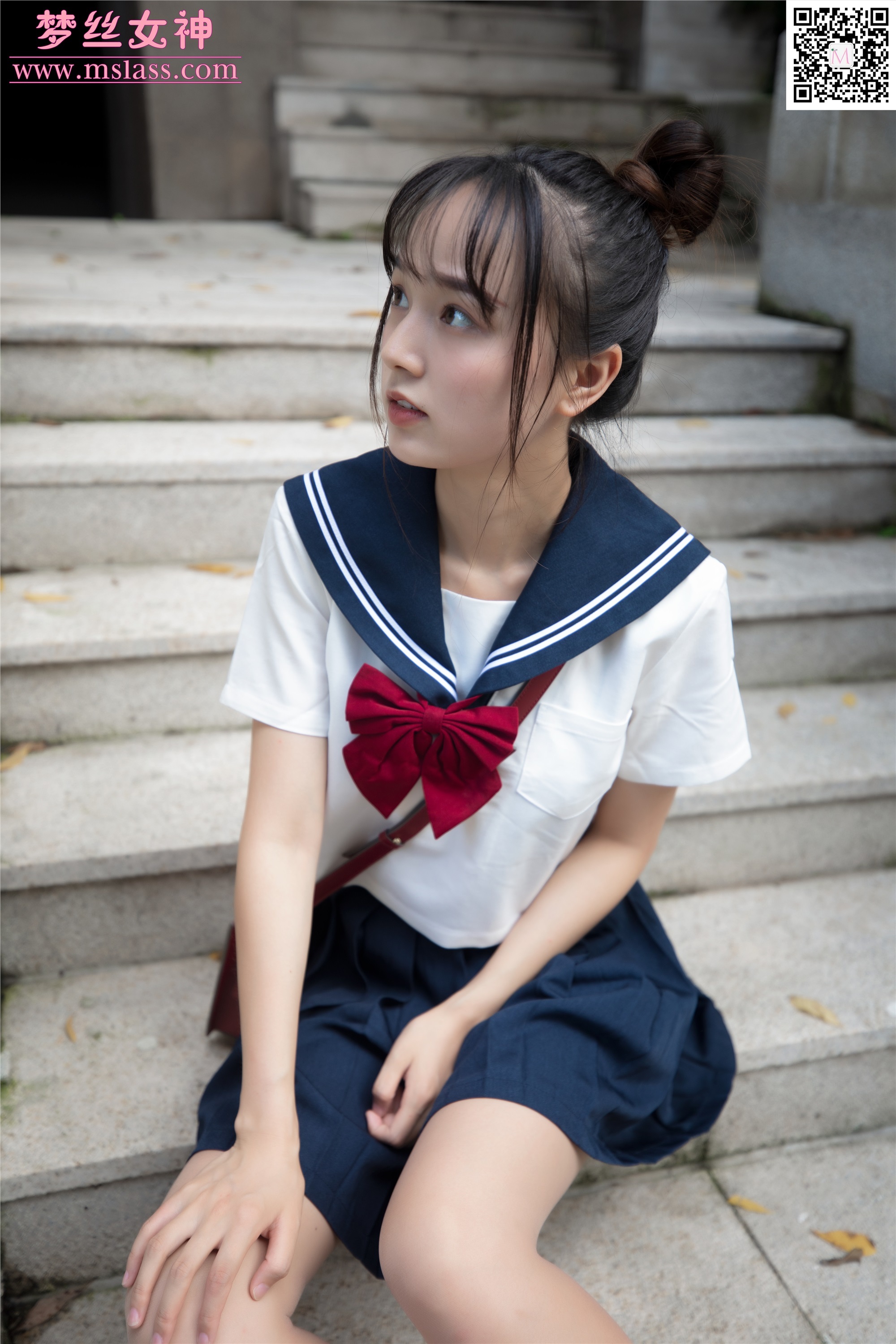 【MSLASS 夢絲女神】 玥玥 JK小女神 [63P] - 貼圖 - 絲襪美腿 - R18成人站-流量密碼