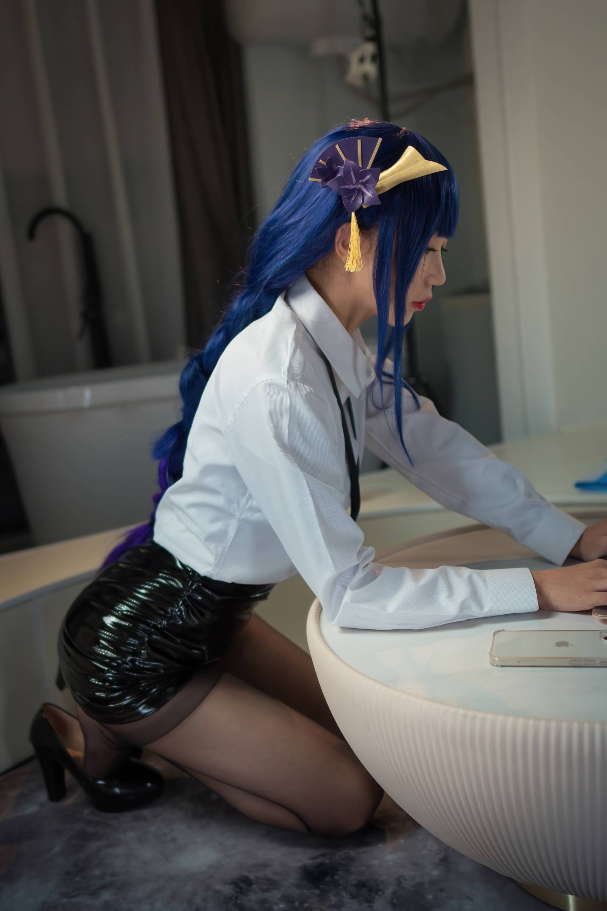 【網路收集系列】福利姬 無影喵喵《 雷電將軍OL 》VIP福利帖【36P】 - 貼圖 - 絲襪美腿 - JKF 捷克論壇