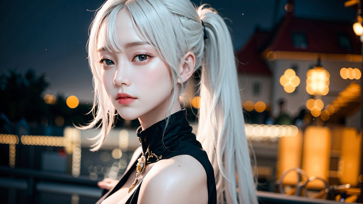 Ai Generated Beauty~blonde Princess At Castle