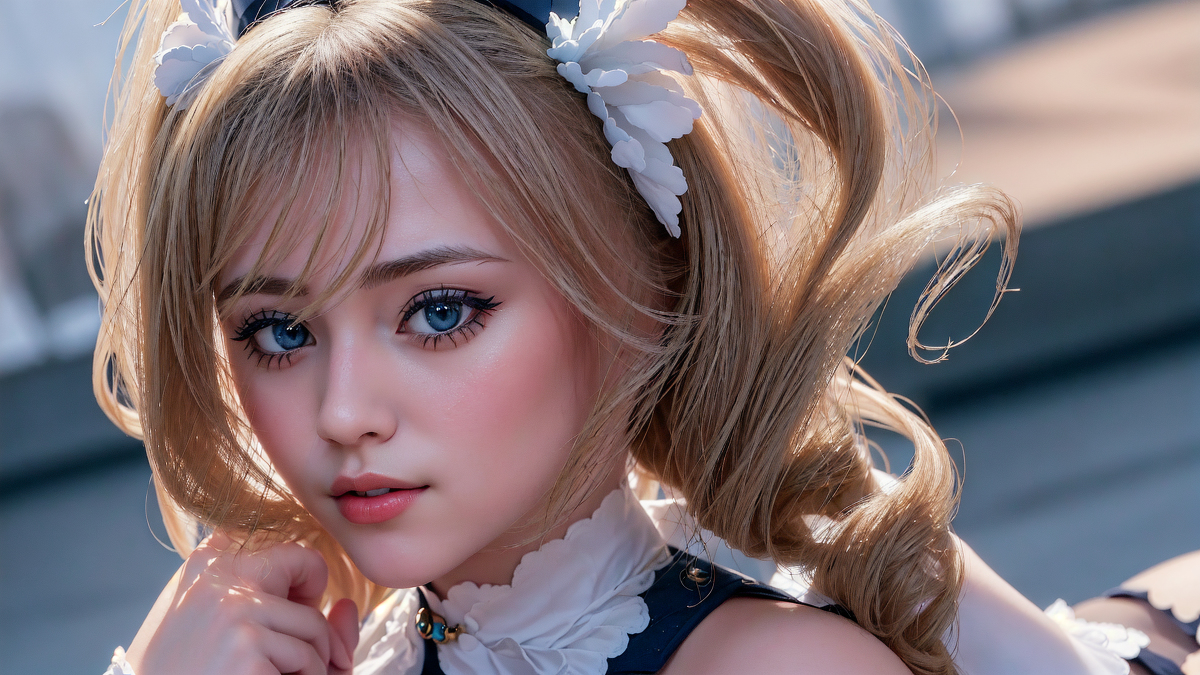 Ai Generation~aiemeraldapple Genshin Barbara Ai Cosplay Babasara Genshin