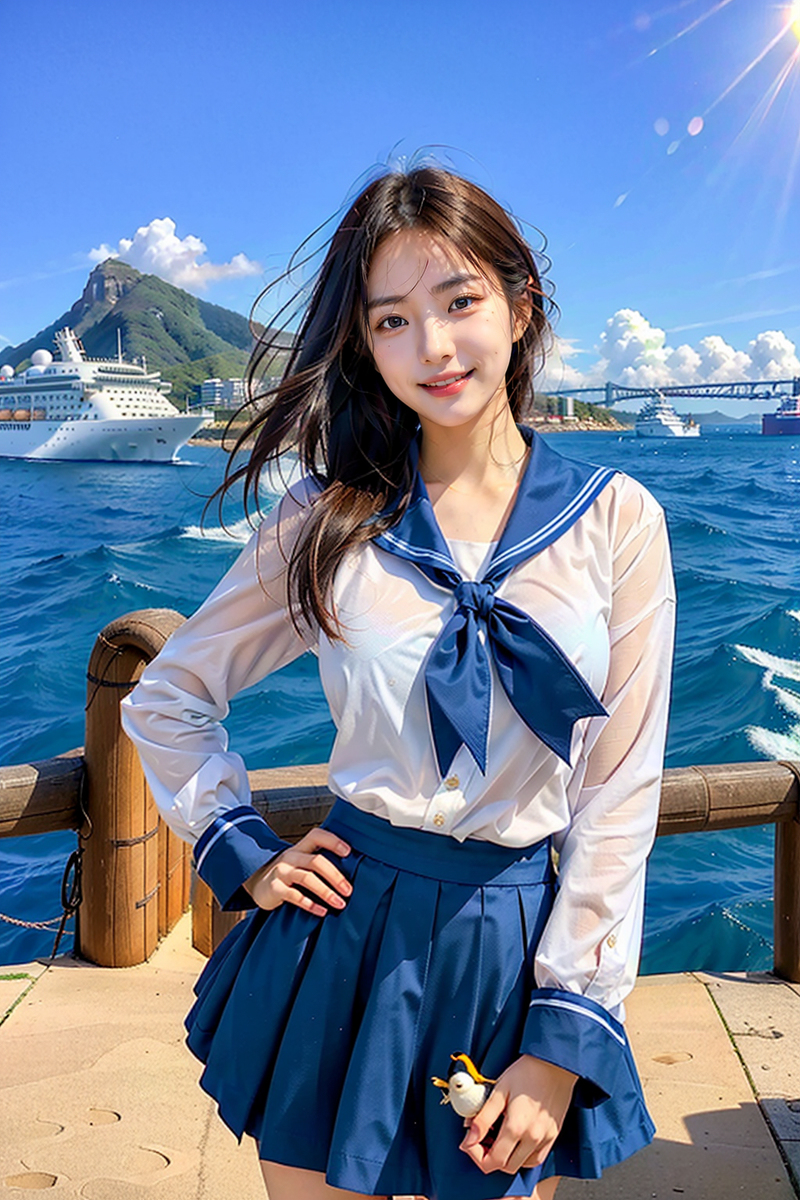 Ai Generated ~natsune Ai セーラー Suit Sailor Suit