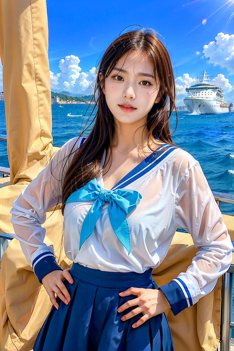Ai Generated ~natsune Ai セーラー Suit Sailor Suit