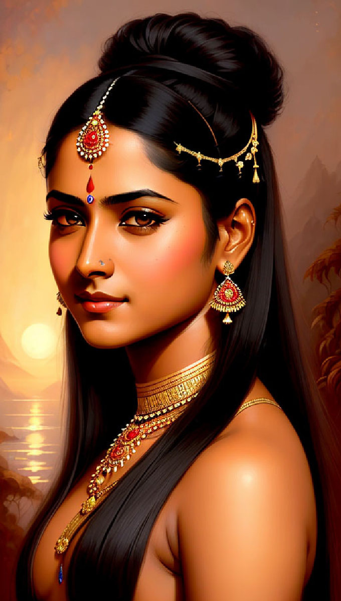 Ai Generated Nude Indian Queen 2
