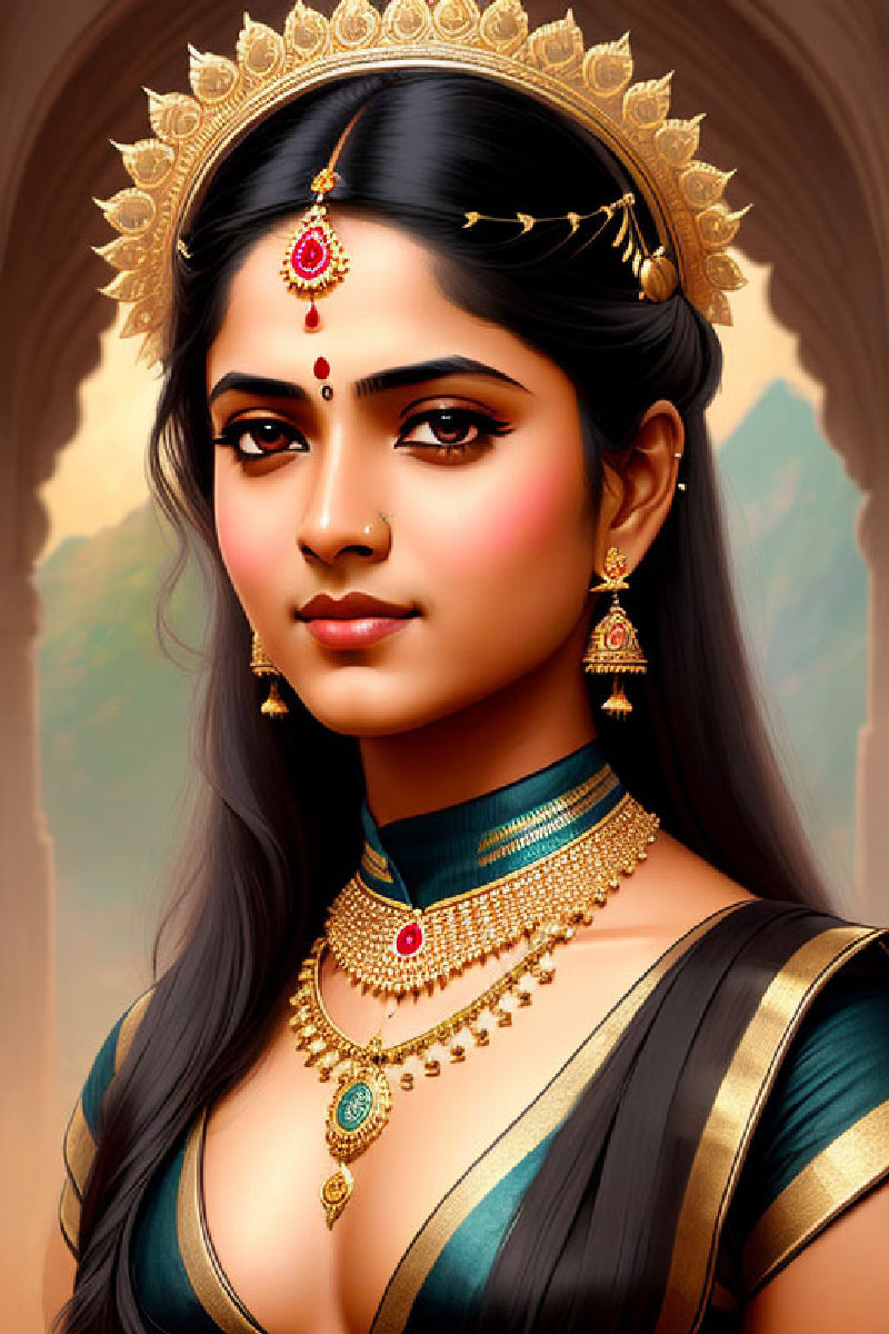 Ai Generated Nude Indian Queen 2
